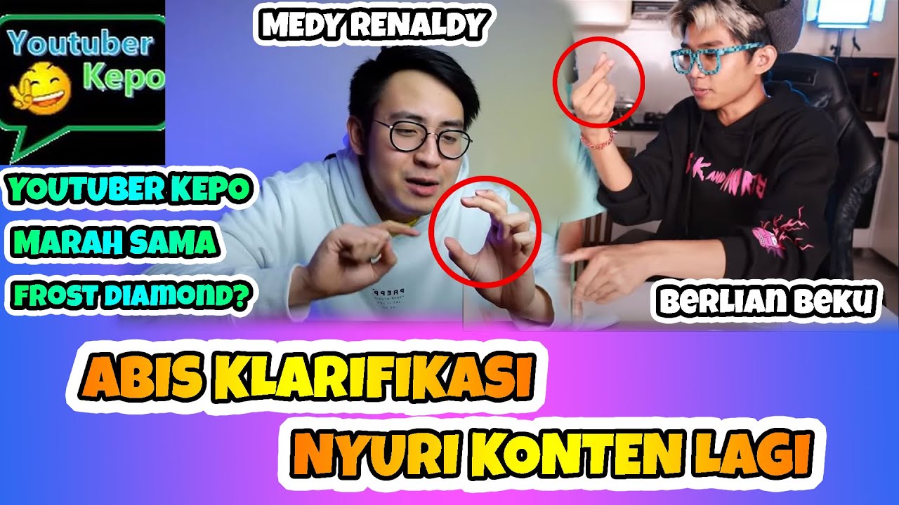 Frost Diamond Nyuri Konten Medy Renaldi | Youtuber Kepo Bilang Frost ...