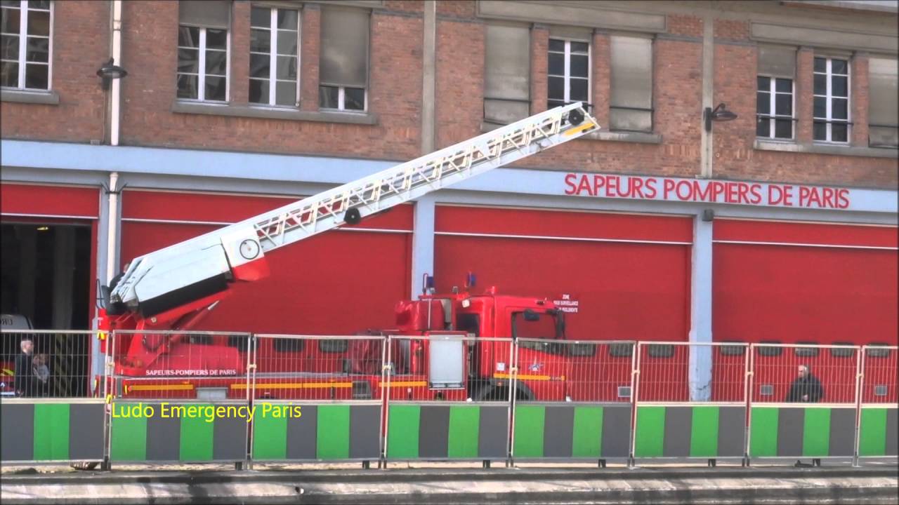 Pompier de PARIS EPA 108 LANDON Vérification 75010 Échelle Paris fire ...