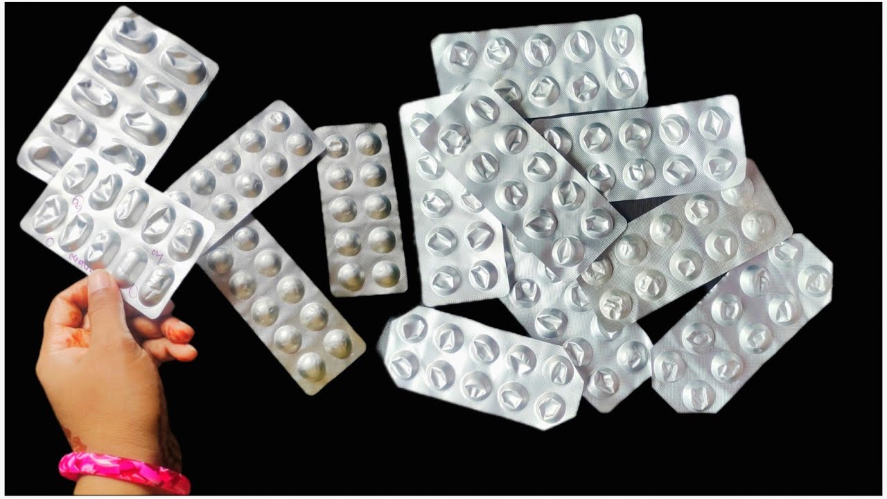 Best Out Of Waste Craft Idea Of Medicine Wrapper‼️Diy Home Decor‼️ ...