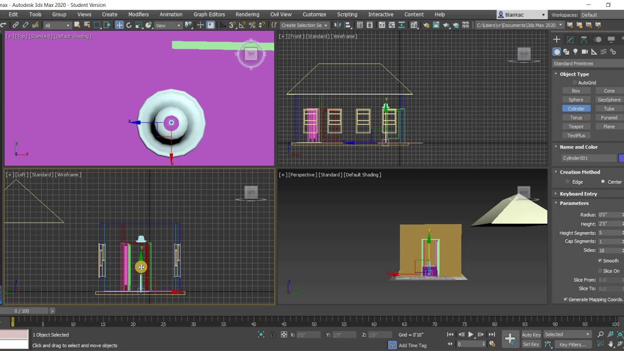 [3ds Max] AEC 09 Merging objects - YouTube