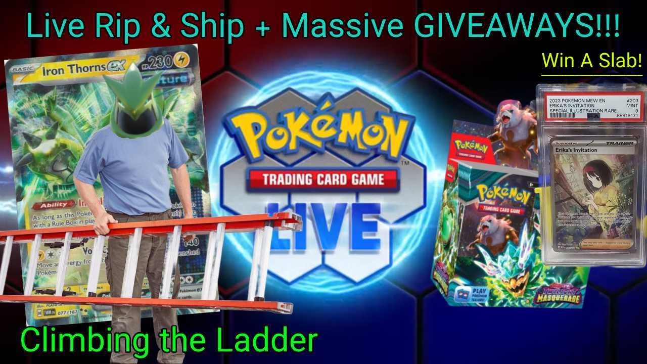 Live Rip and Ship + Giveaways! TCG Live Ranked! - YouTube