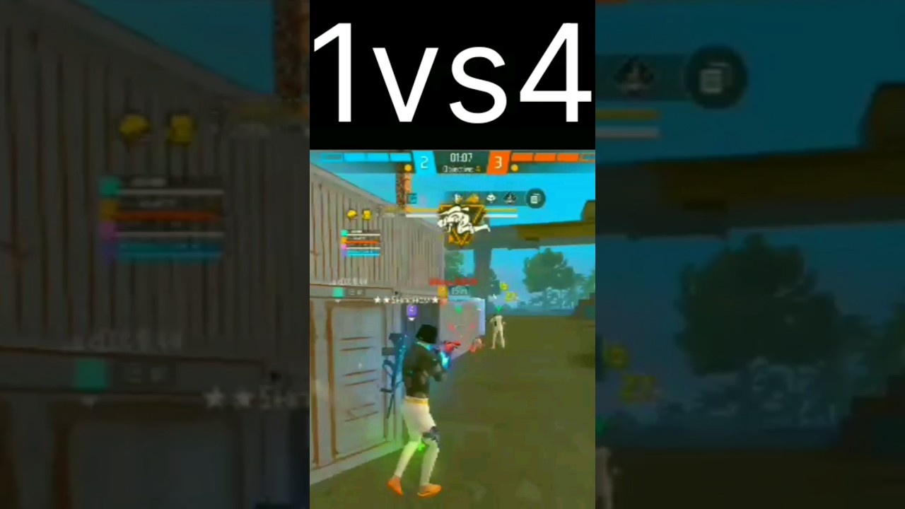 1vs4 cs reckend free fire subscribe form too my chenal ☑💯🤬#viralvideo # ...