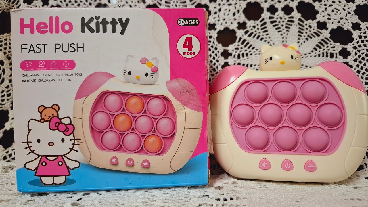 Playing my Fast Push Game with Hello Kitty Update 🎮 😺 #asmr #trending # ...