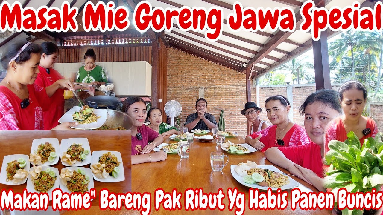 RESEP MIE GORENG JAWA SPESIAL ALA MBA UMI‼️Makan siang rame" bareng pak ...