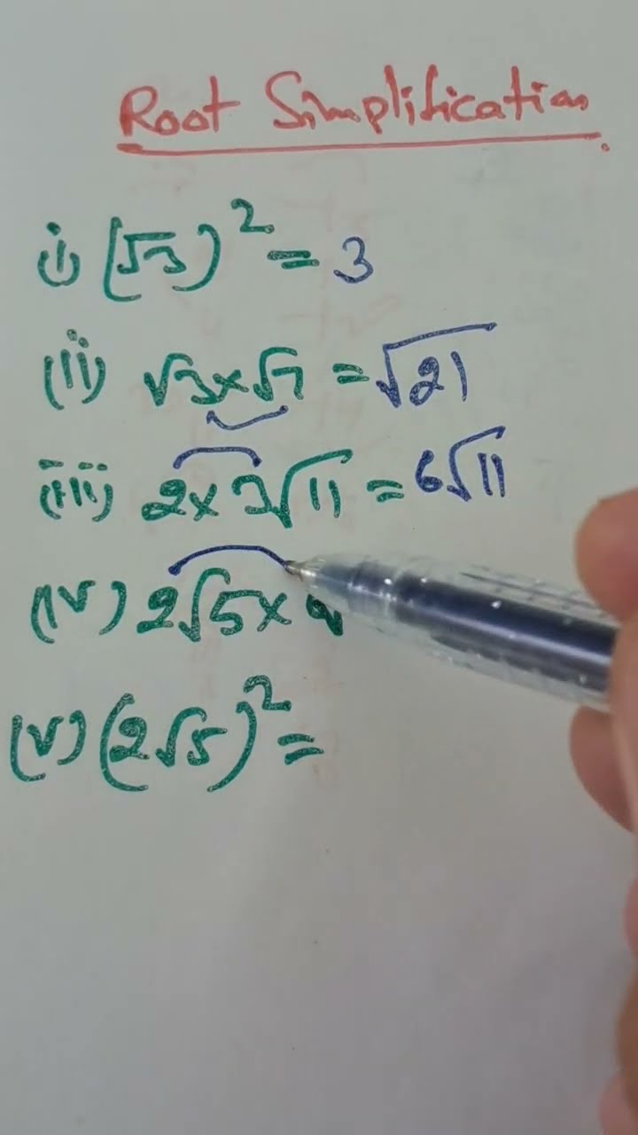 Root Simplification - YouTube