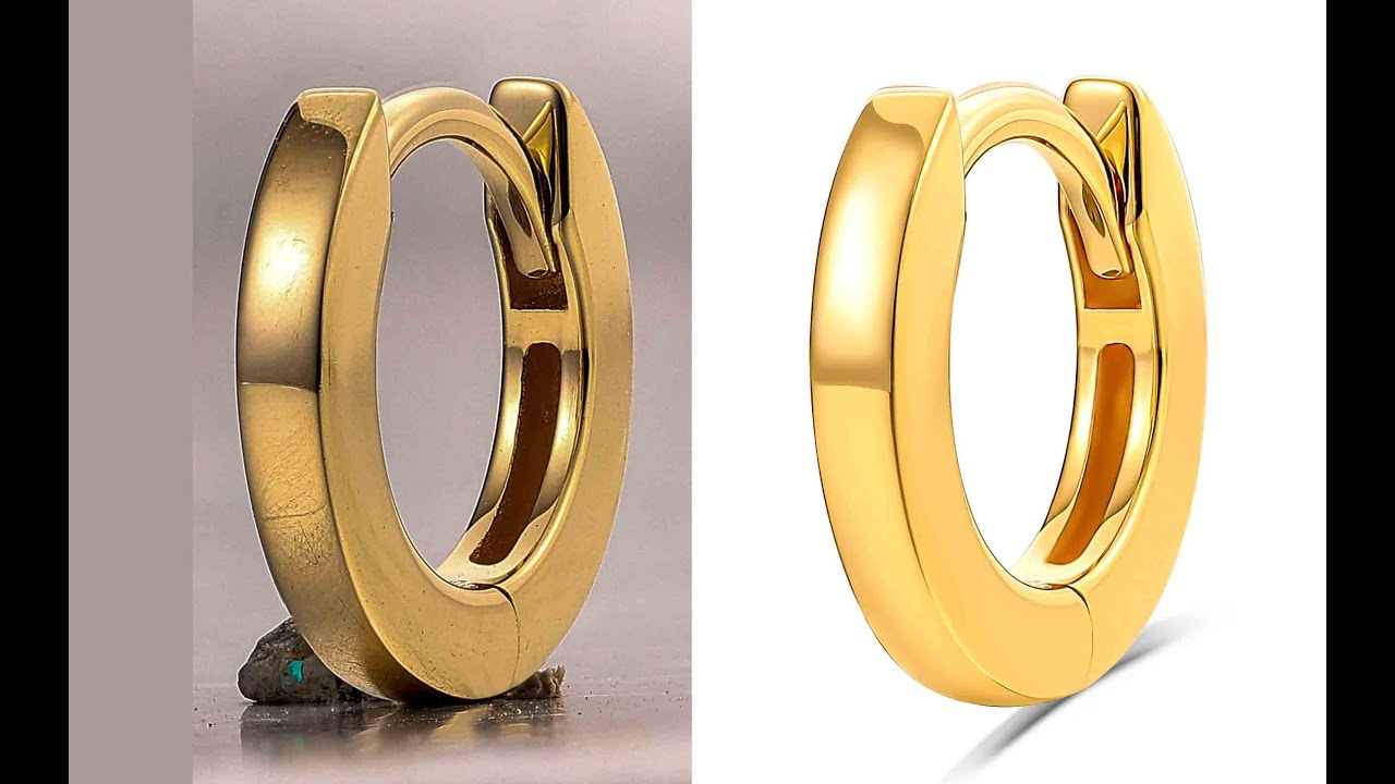 High-End Gold Jewelry photo retouching tutorial - YouTube