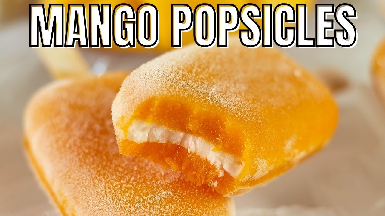 Mango Popsicles With Cream Inside - YouTube