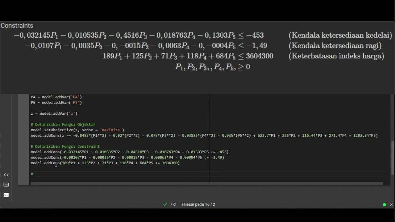 UAS TEKNIK OPTIMASI (1908541066, 1908541075, 1908541095) - YouTube