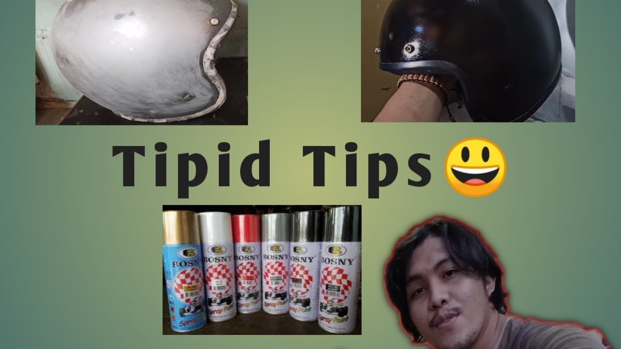PAANO MAG REPAINT NG HELMET GAMiT ANG BOSNY (TAGALOG TUTORIAL) - YouTube
