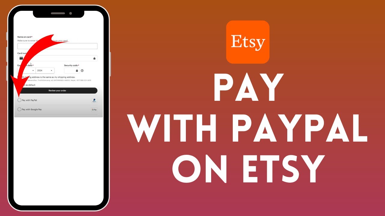How to Pay With PayPal on Etsy (2024) - YouTube