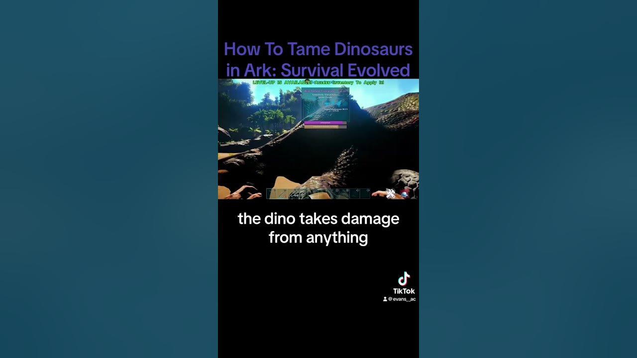How to tame dinos in ARK: Survival Evolved - YouTube