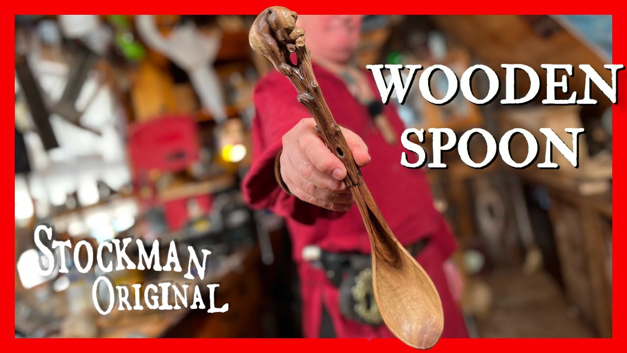 How to carve a Wooden Spoon (Walnut) - YouTube