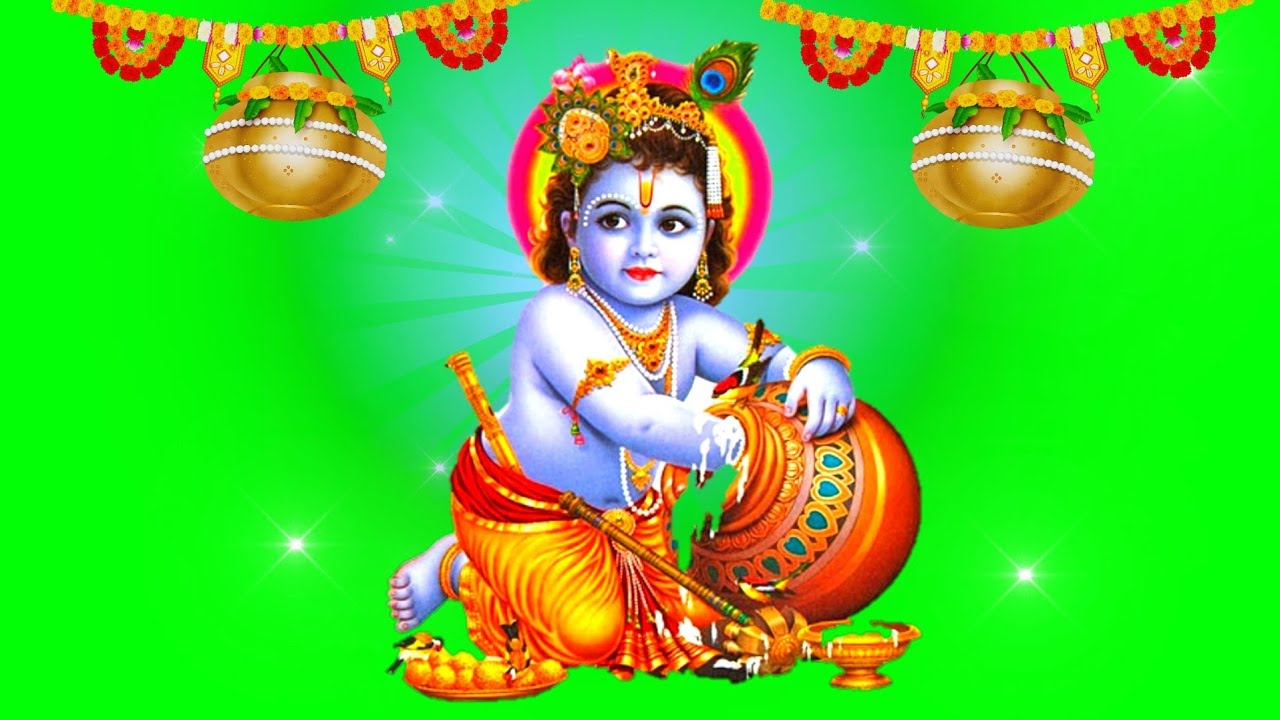 Shree Krishna green screen video ll कृष्ण जन्माष्टमी ग्रीन स्क्रीन l ...