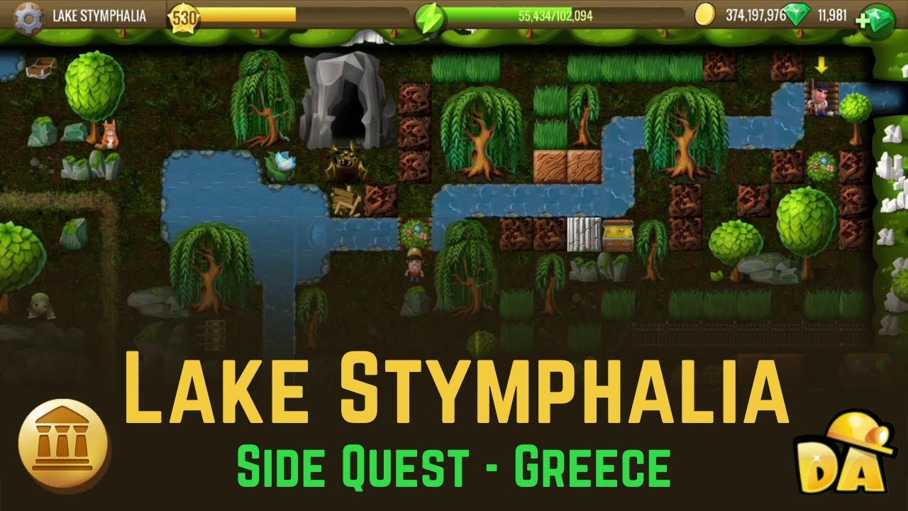 Lake Stymphalia - Greece Side Quest - Diggy's Adventure - YouTube