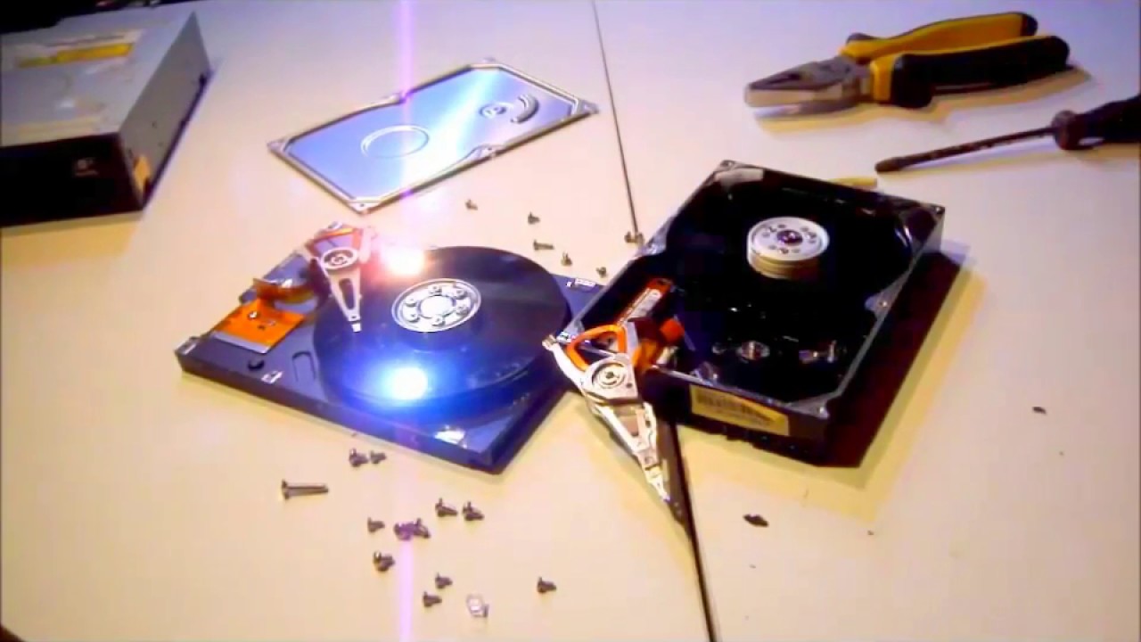 Harddisk sökümü - HDD İçindeki Çok güçlü Neodyum Mıknatıs Süper ️ - YouTube