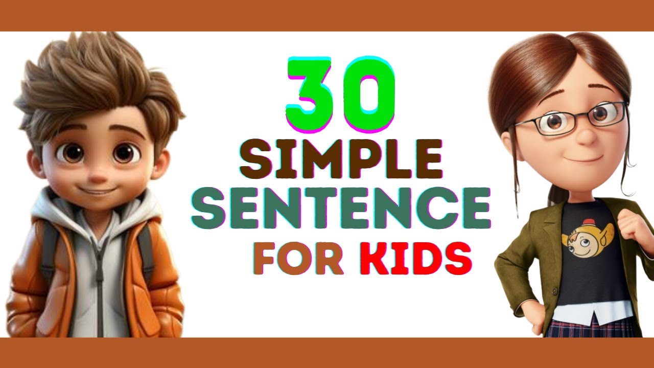 SIMPLE SENTENCE FOR KIDS||DAILY USE ENGLISH SENTENCE||KID VIDEO CARTOON ...