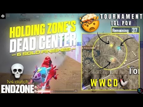 1v4 in EndZone for WWCD🚀 | SOLO 6 FRAGS IGL POV | ft.@flinix.gaming # ...