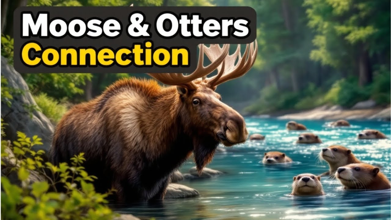 Moose and Otters: A Surprising Connection Revealed! #moose #otter - YouTube