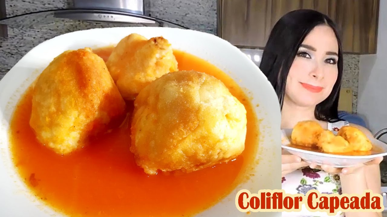 COLIFLOR CAPEADA CON SU DELICIOSO CALDO | #irisCocinablog - YouTube