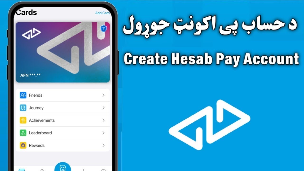 How to create hesab pay account | حساب پی اکونټ جوړول | ساختن اکونت ...