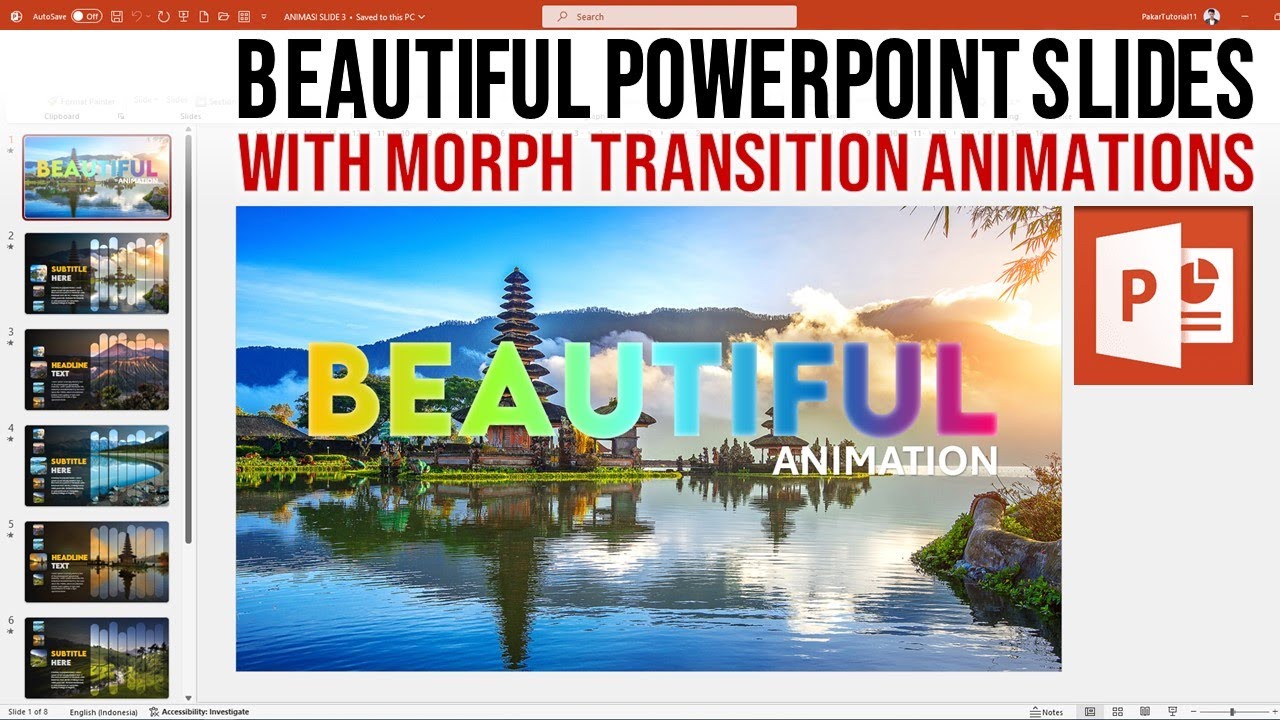 Create Beautiful Powerpoint Slides With Morph Transition Animations