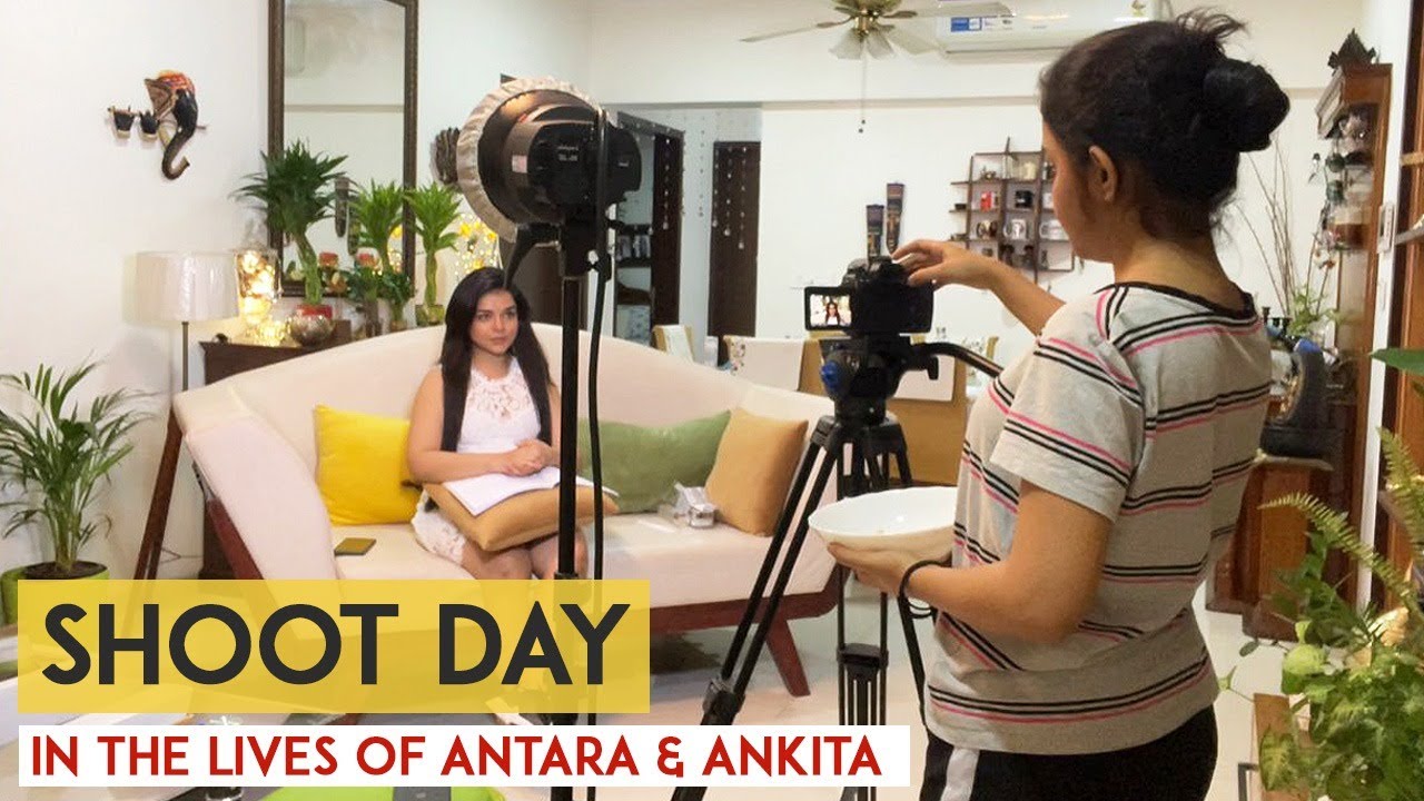 Shoot Day - In the life of Antara & Ankita | Nandy Sisters | A Day In ...