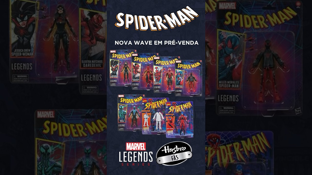 Nova Wave Marvel Legends Homem-Aranha Comics - YouTube