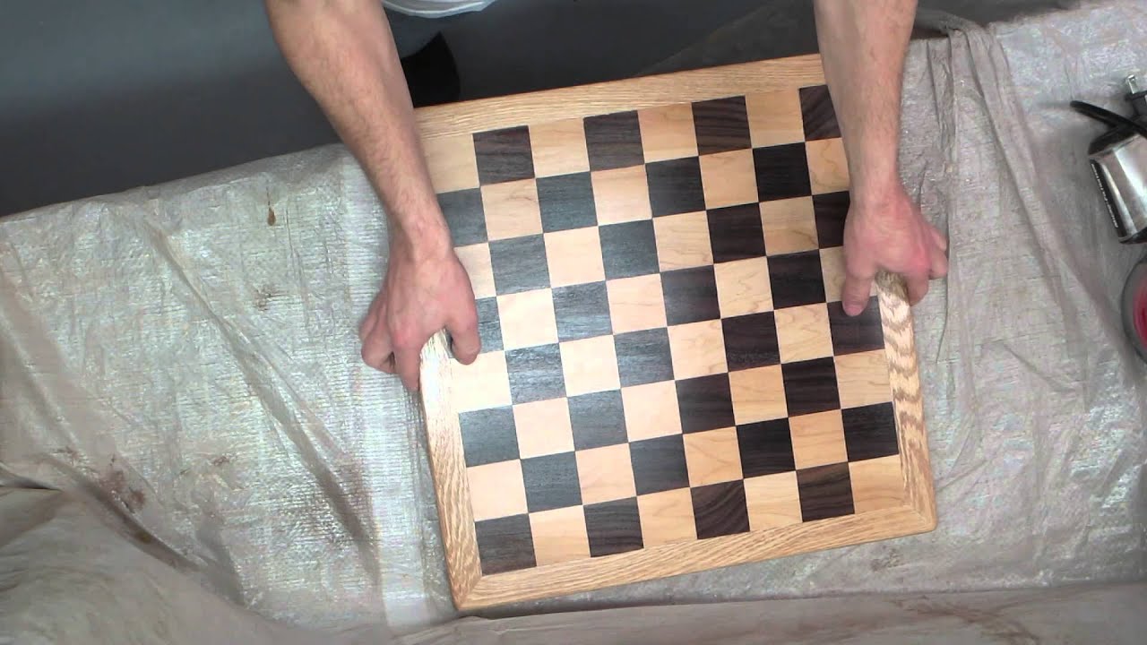 Woodturning chess set - BOARD - YouTube
