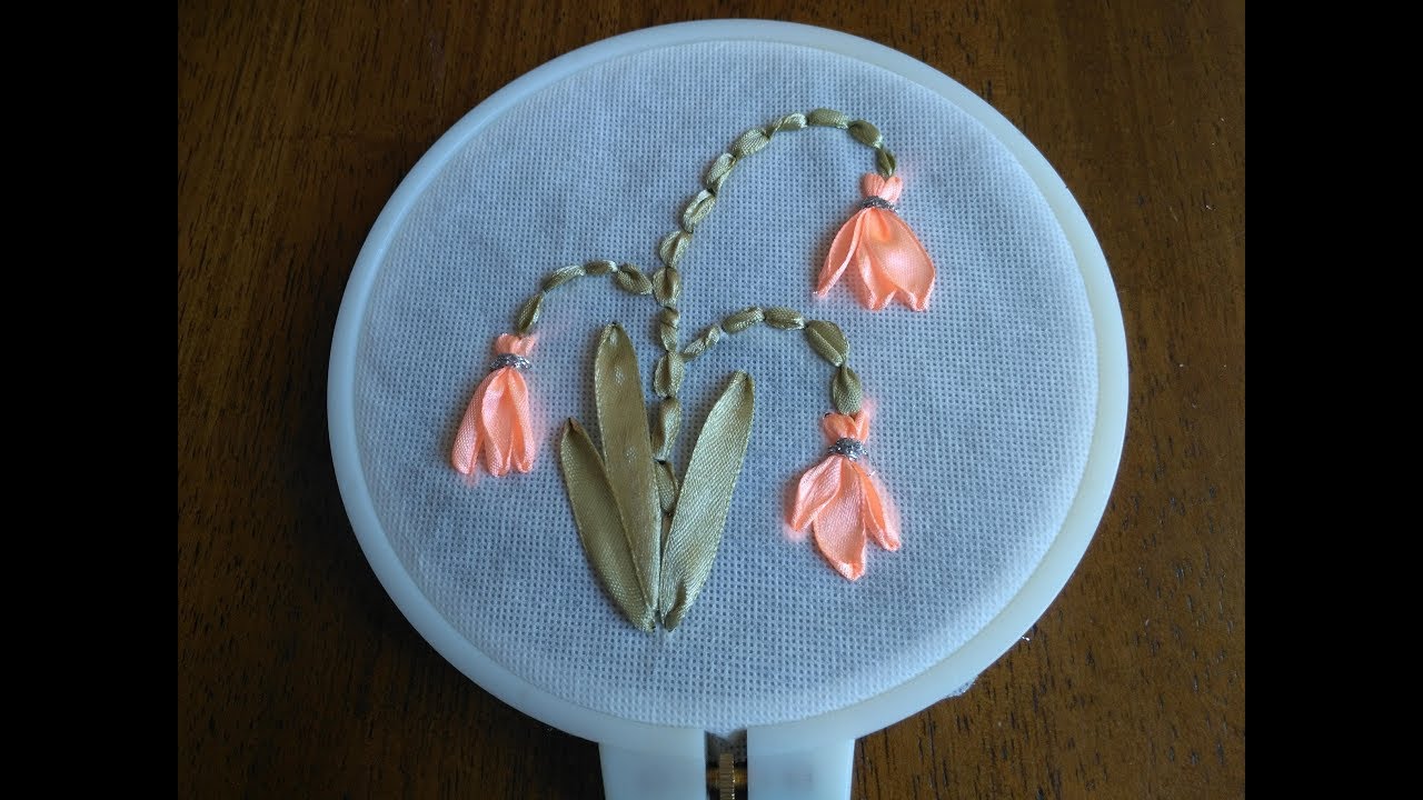 DIY embroidery design - Embroidery Satin Ribbon Flowers + Tutorial ...