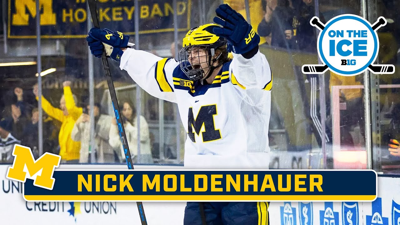 Spotlighting Nick Moldenhauer | Michigan Hockey | On The Ice - YouTube