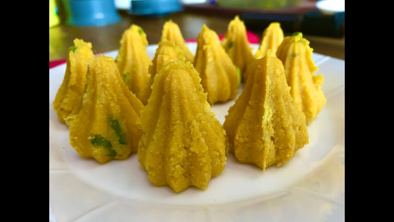 Mango Mava Modak Recipe l मोदक l मायक्रोवेव्ह मध्ये बनवा झटपट मोदक l ...