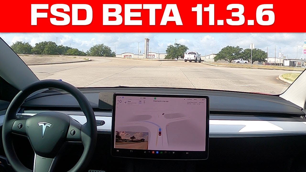 FSD Beta 11.3.6 VS Tricky Intersection - YouTube