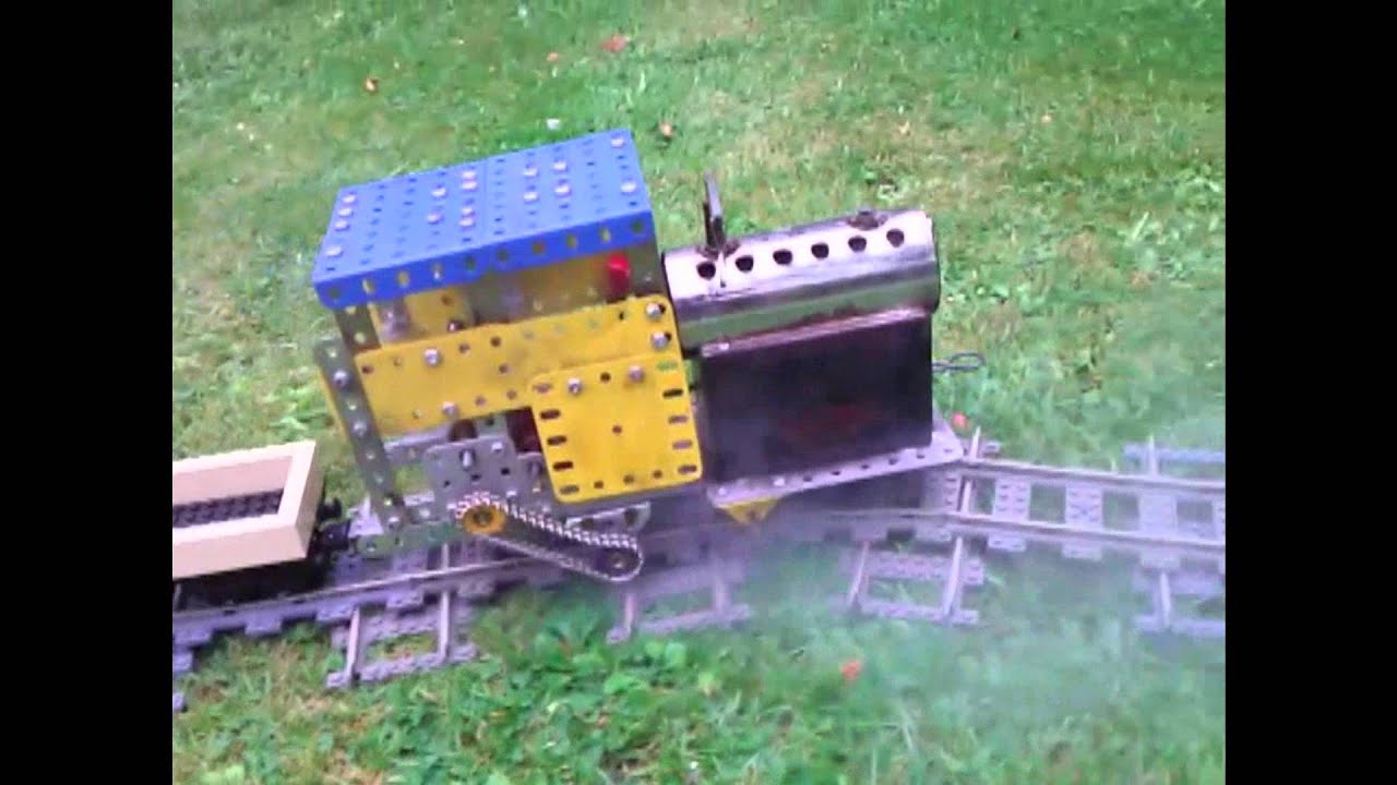 Meccano Steam Locomotive - YouTube