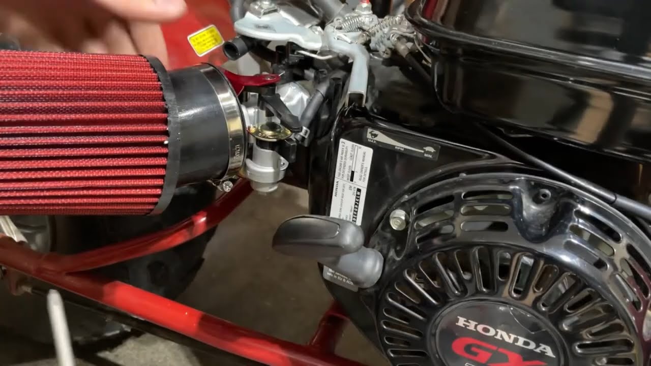 Stage 1 Kit on Coleman MiniBike with Honda GX200 - YouTube