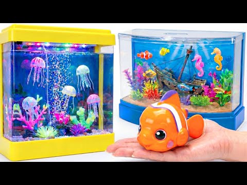 30 Minutes Satisfying Unboxing Zuru Robo Alive Junior Fish Tank Aquarium Toy 🌊 Sliding Ship Playset