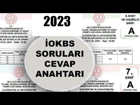 2023 BURSLULUK SINAVI SORULARI VE CEVAPLARI (TÜM DERSLER) MEB