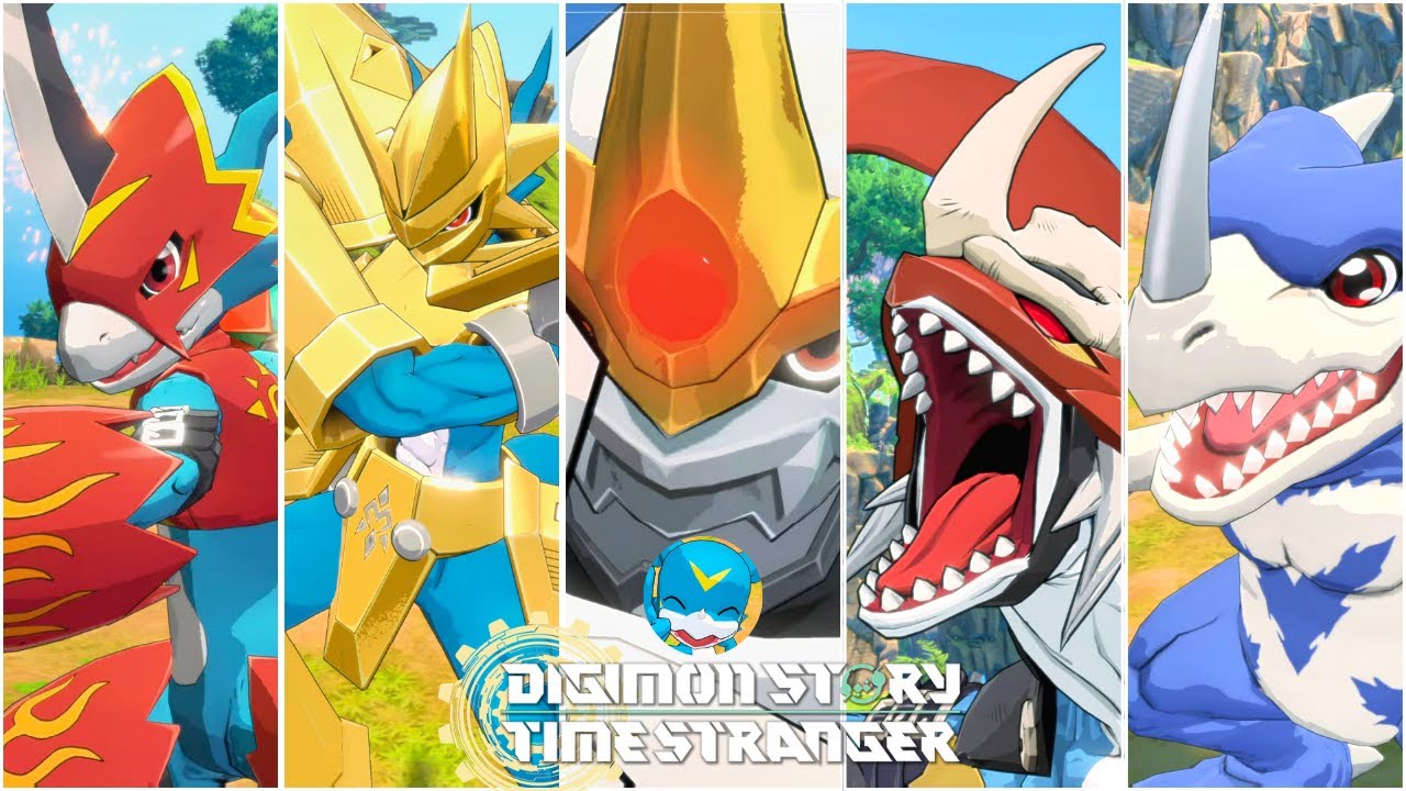Digimon Story: Time Stranger - Veemon & Digivolutions Special Skills ...
