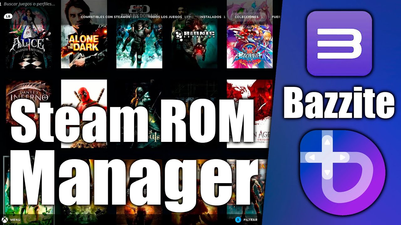 👌Organizar Emuladores y ROMs en Bazzite como un PRO Steam ROM Manager ...