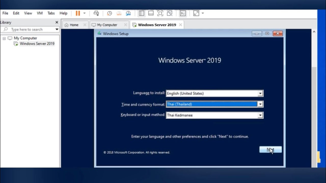 สอนติดตั้ง windows Server 2019 R2 - YouTube