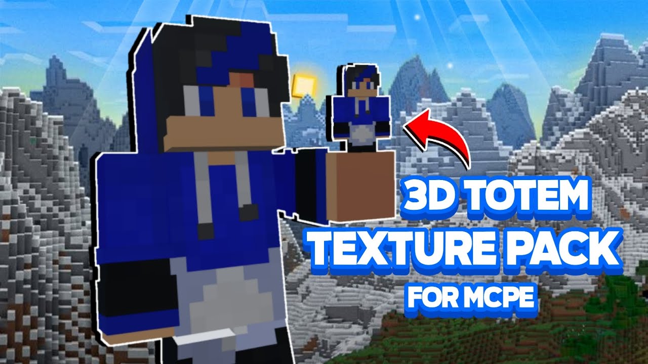 Custom 3D Totem Texture Pack For Mcpe | 1.19+ - YouTube