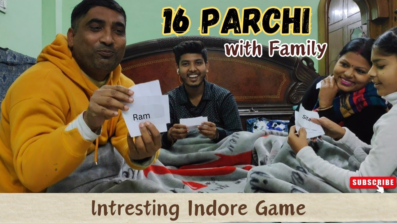 16 Parchi Dhap Intresting Indore Game with my Family 😄|| 4P ...