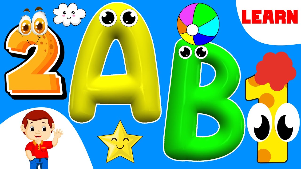 ABC and 123 Learning Videos Toddlers + Nursery Rhymes & Kids Songs+ ...