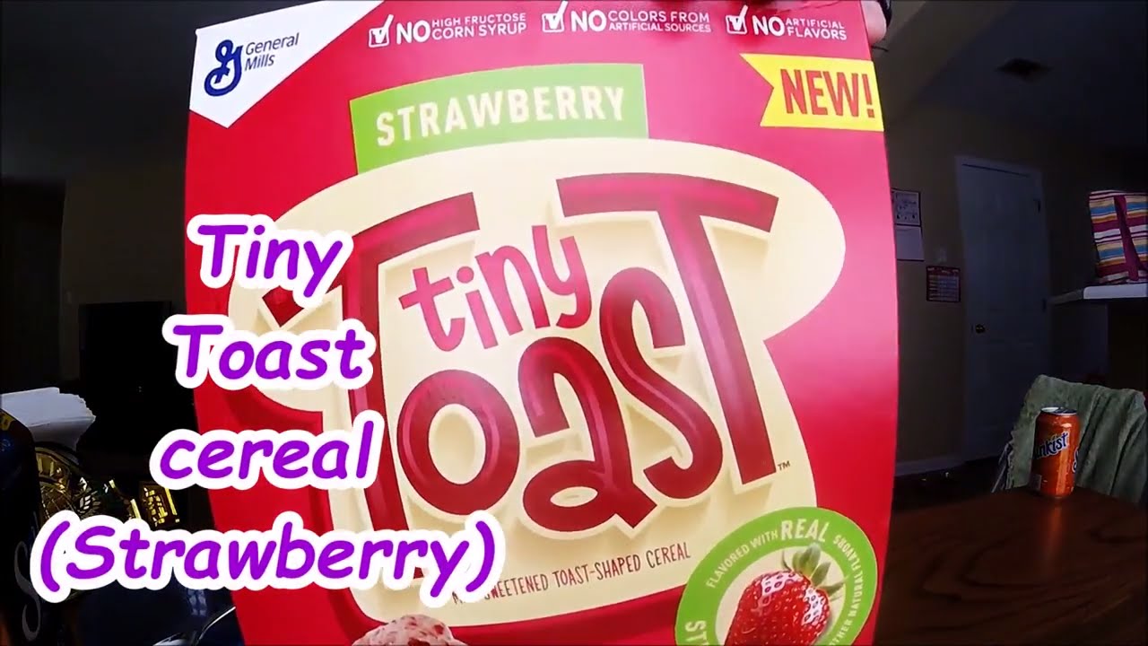 Milo Reviews: Tiny Toast cereal (Strawberry flavor) - YouTube