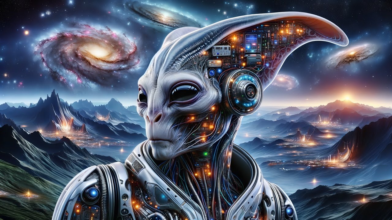 Morphic Dissonance [Ai Music with Alien Cyborg Ai Art] - YouTube