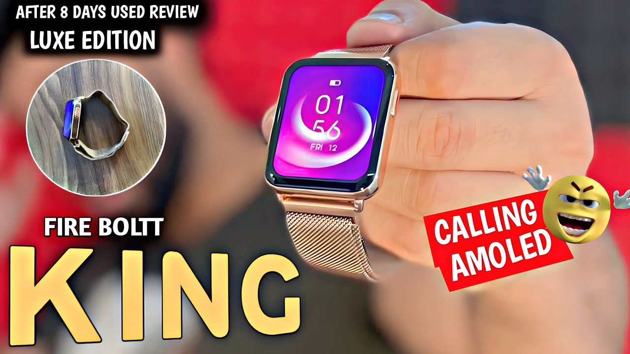 Fire boltt KING smartwatch unboxing & review⚡️1.78”Amoled Display with ...