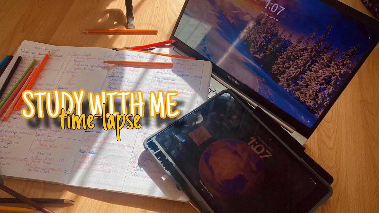 STUDY WITH ME time-lapse! How I study *motivational* 📚📖💻🧬🧪 - YouTube