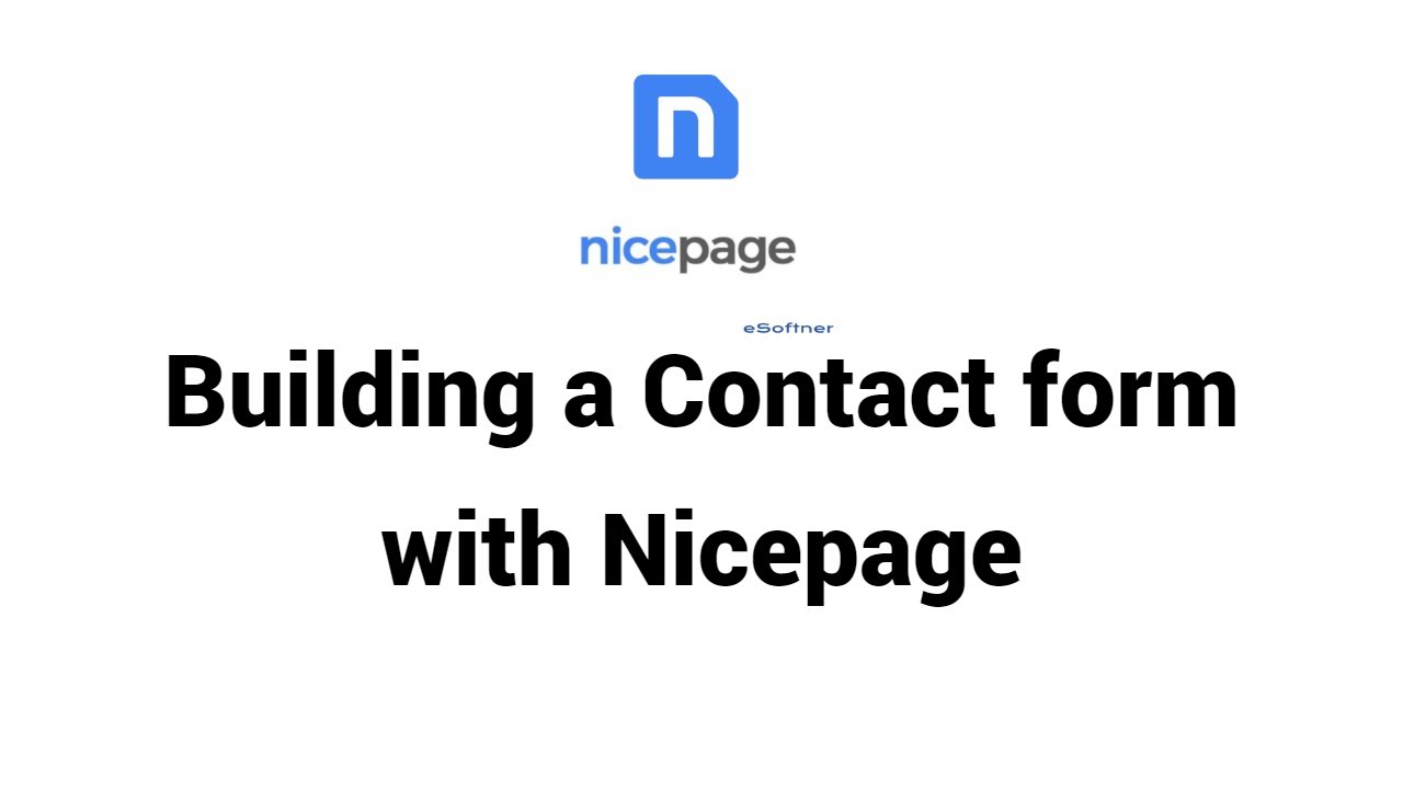 How to create a contact form with nicepage - YouTube