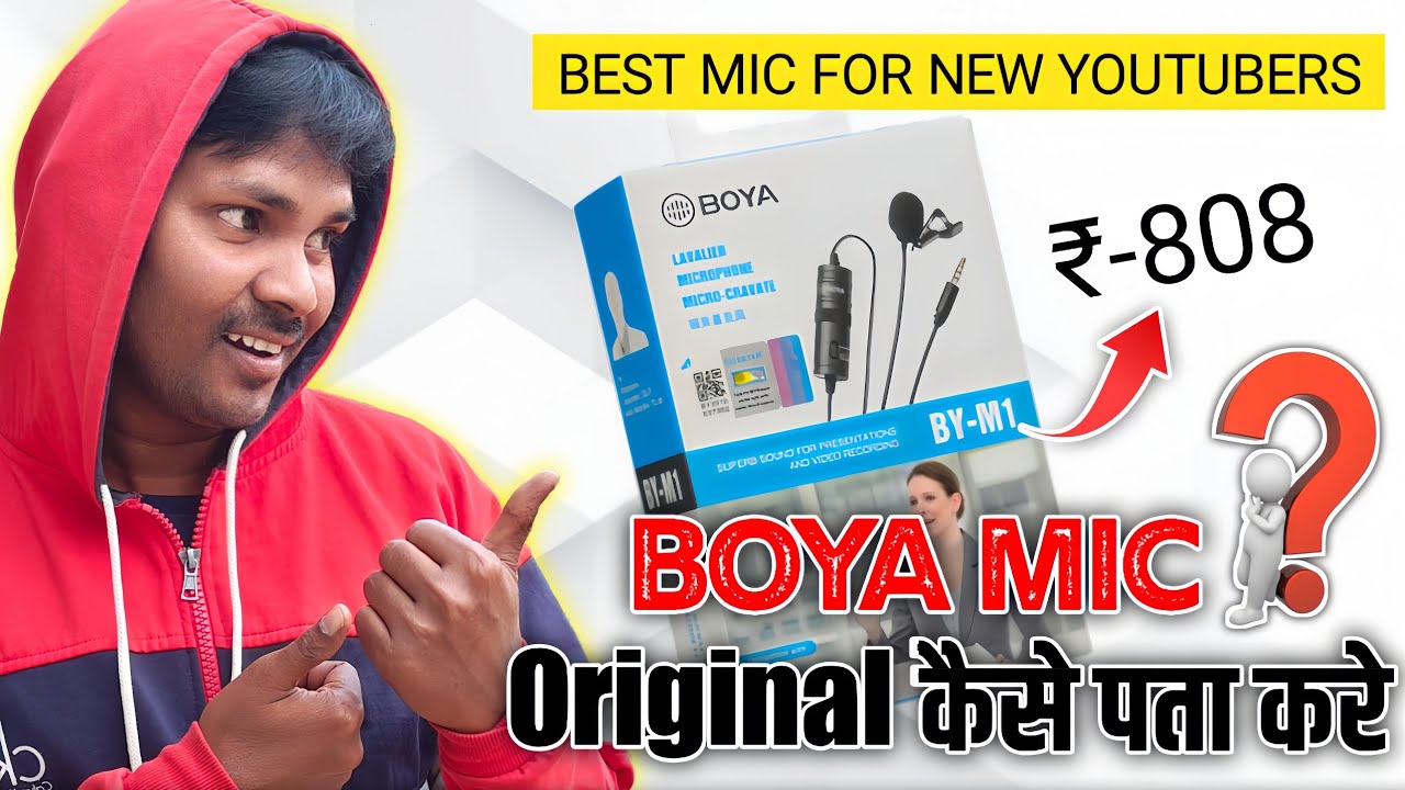 Best Budget Mic For Youtuber | BOYA By M1 Mic AUDIO TEST&Unboxing ...