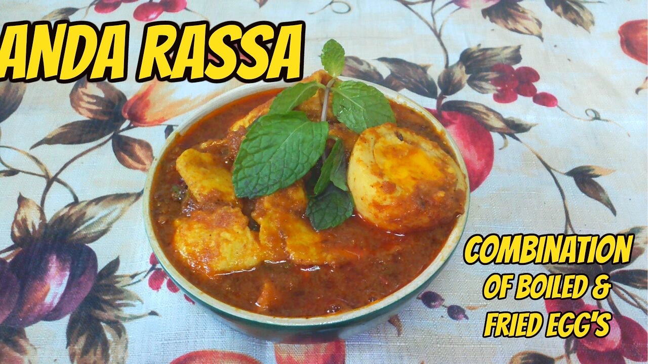 How to Cook Anda Rassa (A combination of Omlette,Boiled & Fried Eggs ...