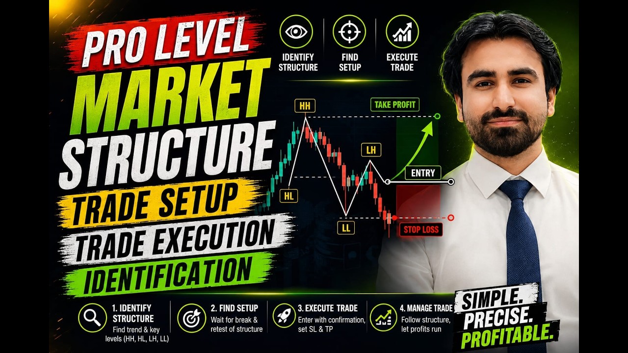 Pro level Market Structure Trade setup Trade Execution identification ...